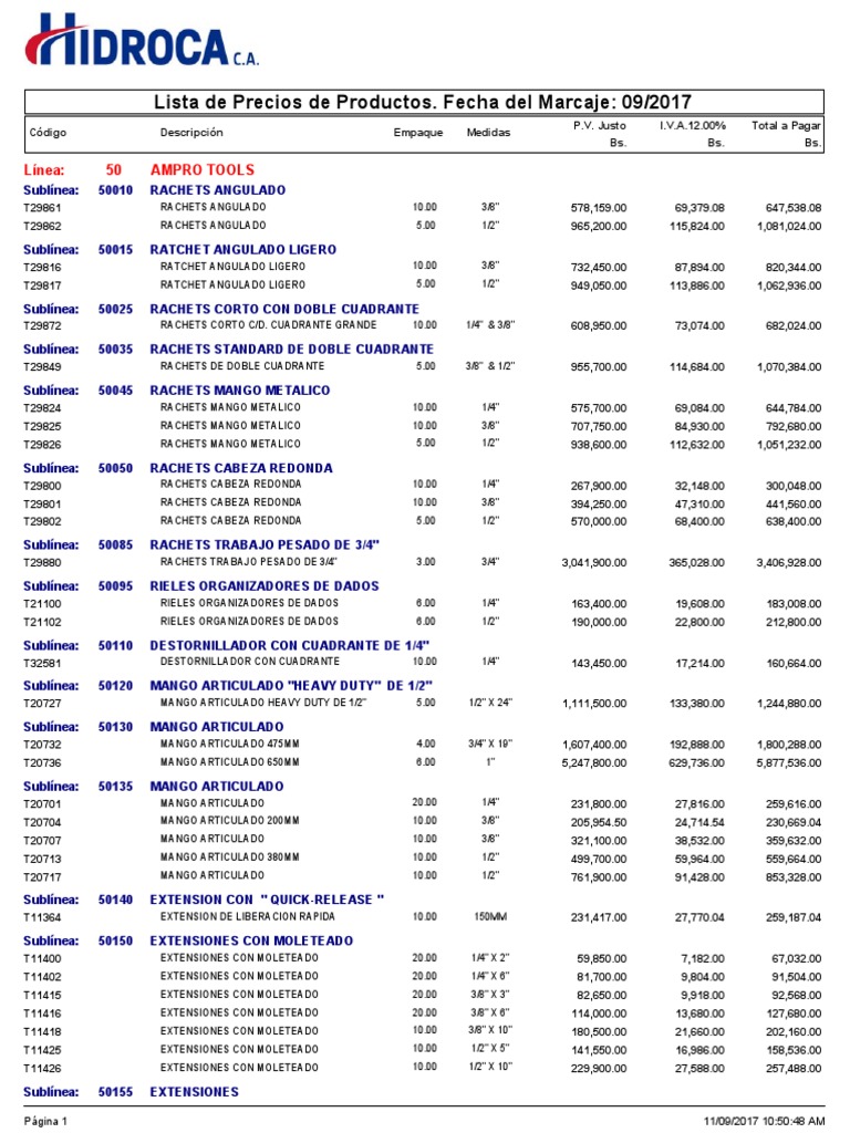 Linea 50 Ampro | PDF