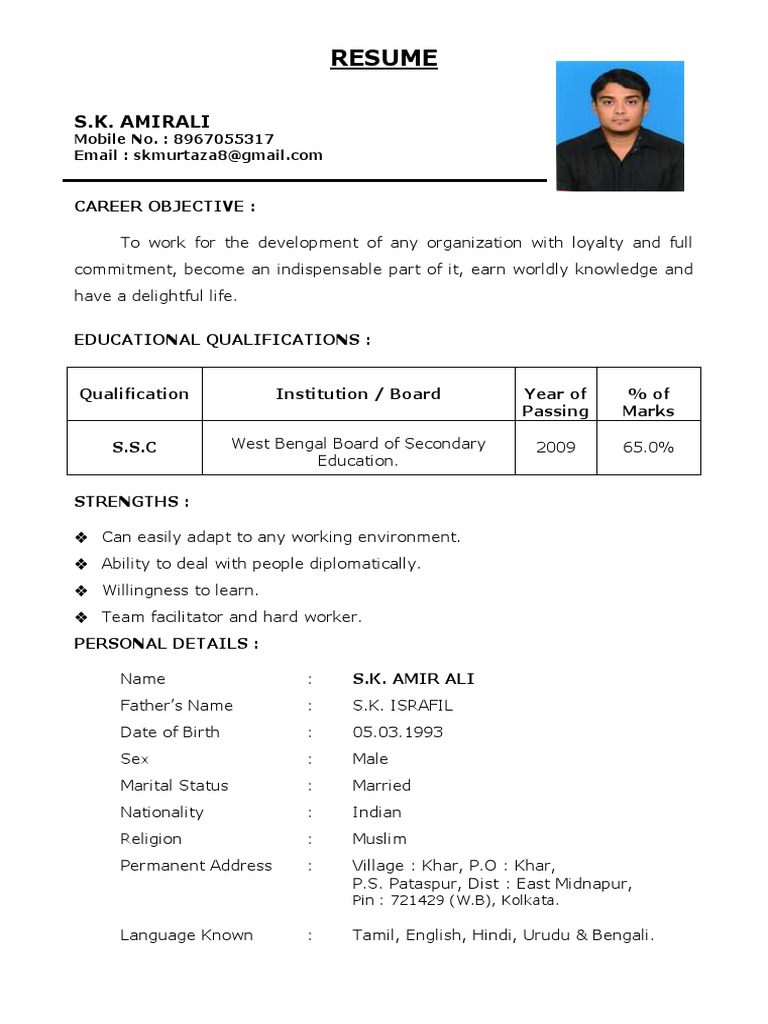 A Well-Rounded Resume Highlighting Work Experience and Key ...