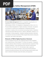 14 Elements of PSM - Industry Resources | PDF | Occupational Safety And ...