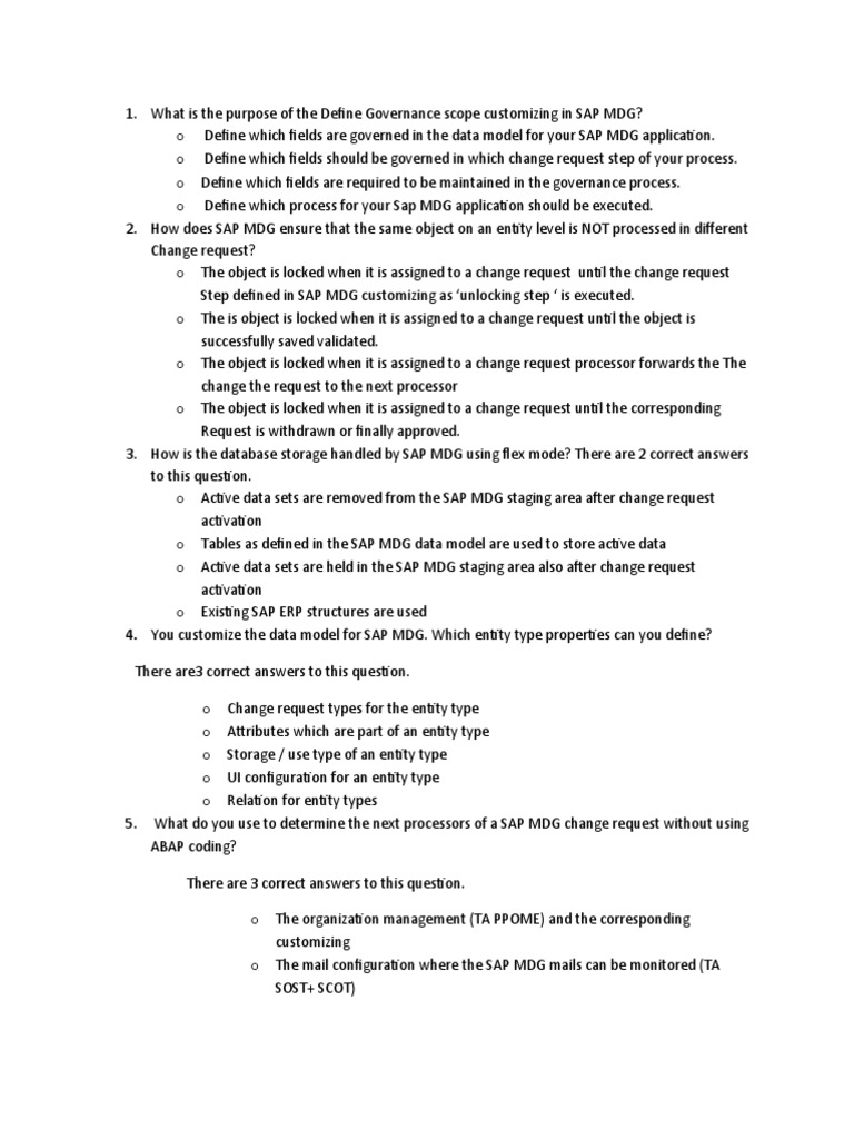 You Customize The Data Model For SAP MDG. Which Entity Type Properties ...