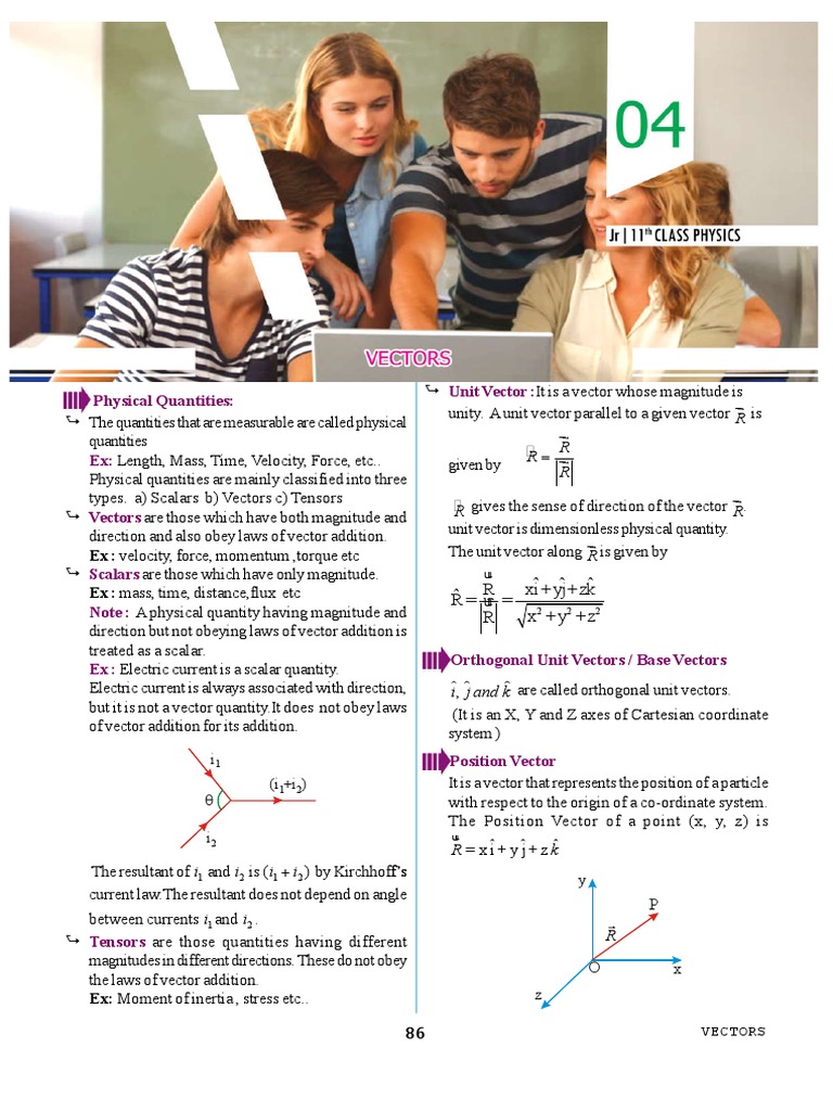 Vector Physics Pdf Pdf Euclidean Vector Cartesian Coordinate System