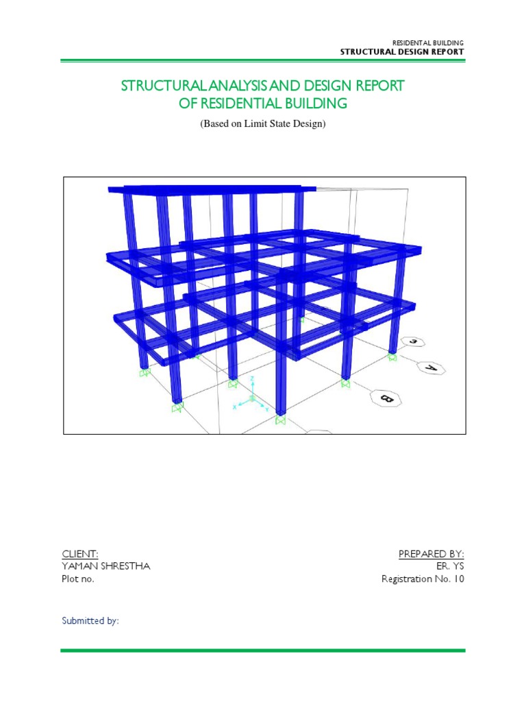 Structural Design Report | PDF | Reinforced Concrete | Bending