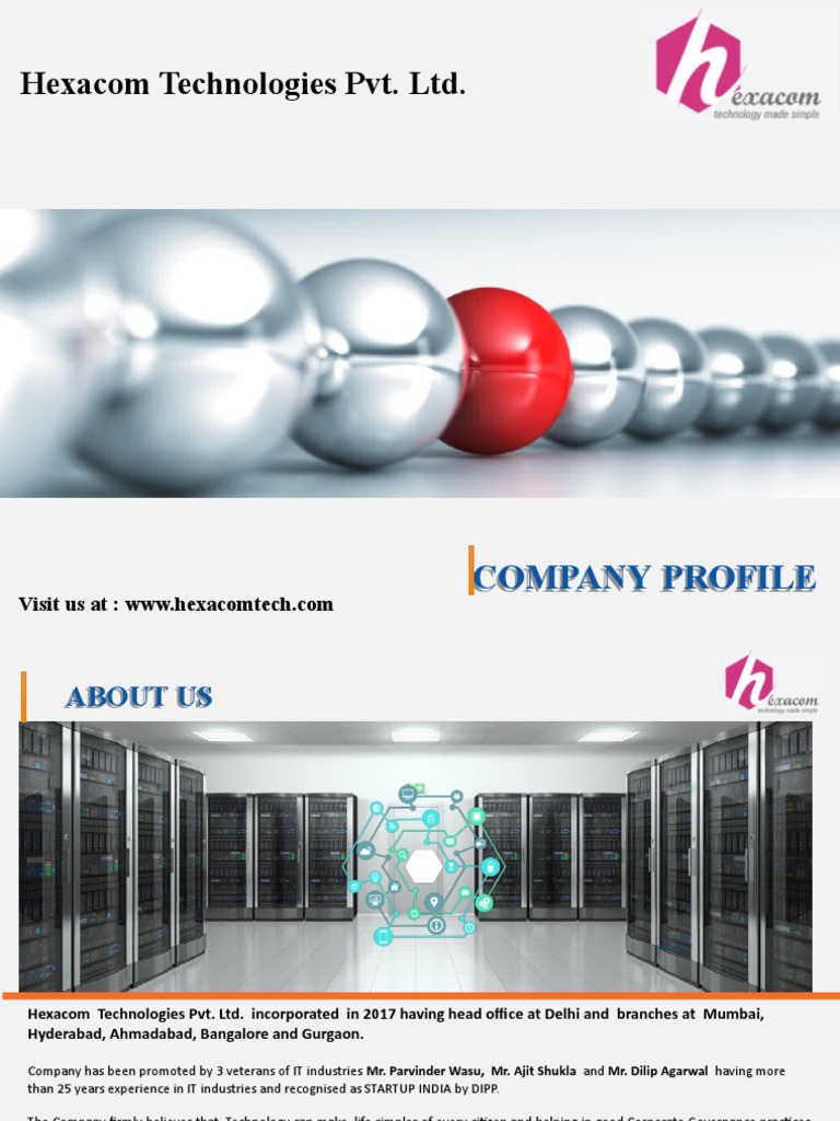 Hexatech - Company Profile | PDF | Data Center | Computer Network