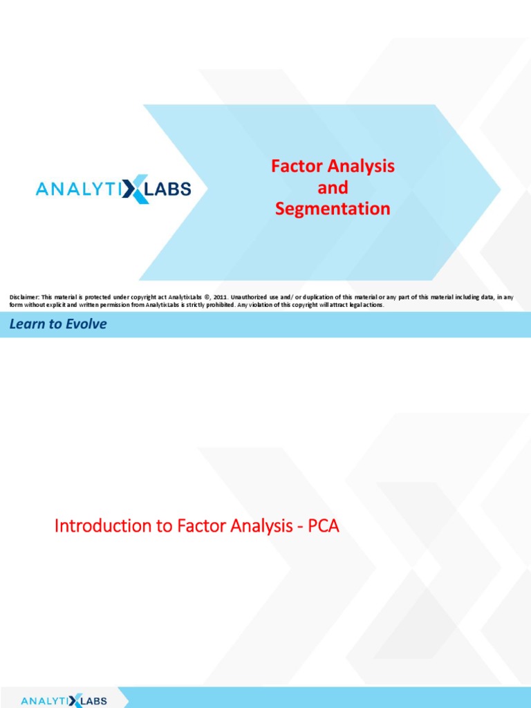 Segmentation-Factor Analysis | PDF | Market Segmentation | Principal Component Analysis