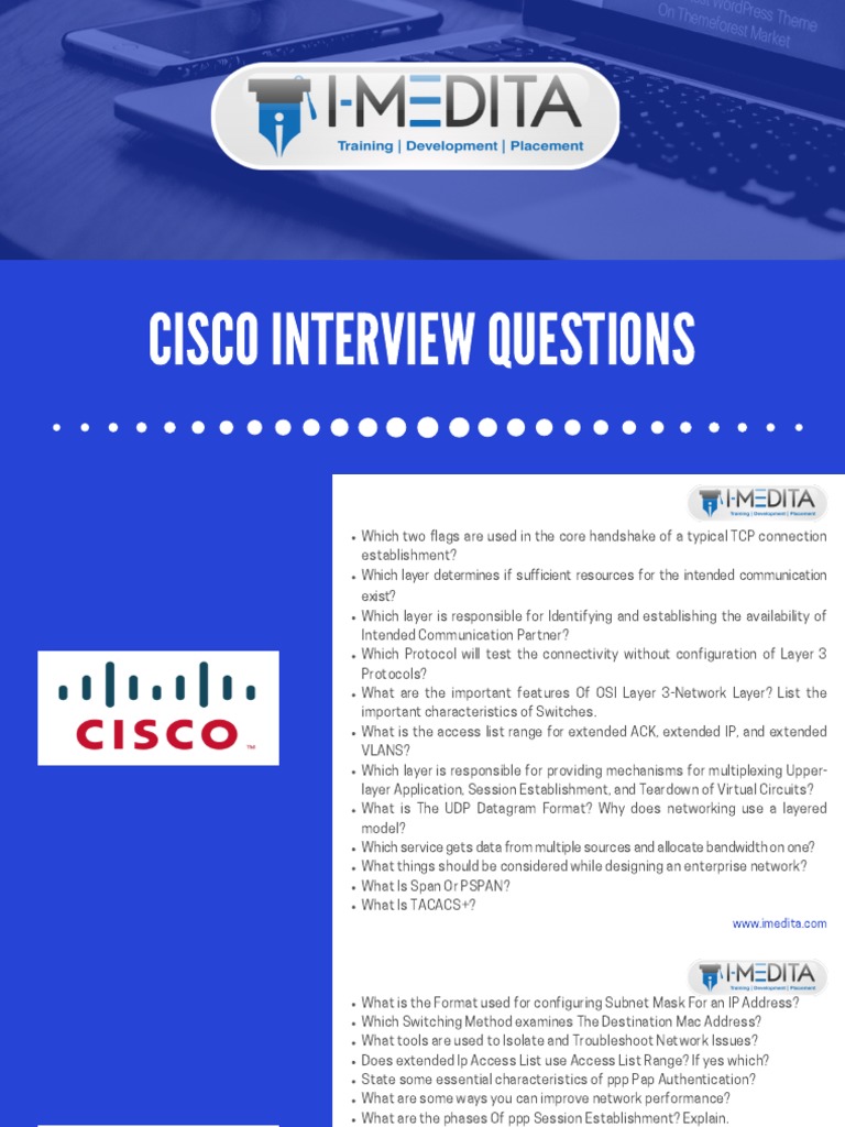 Cisco Networking Interview Questions | PDF | Internet Protocol Suite | Internet Protocols