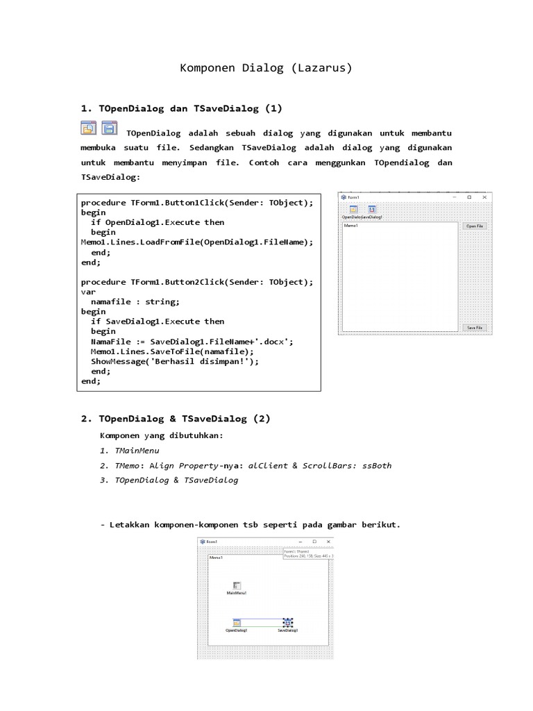 Komponen Dialog | PDF