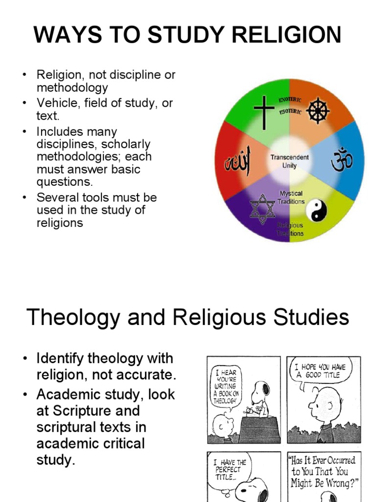 Ways To Study Religion | Download Free PDF | Religious Studies | Theology