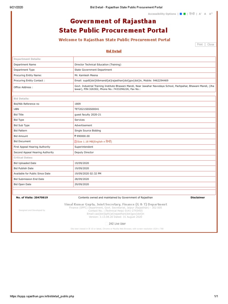 SPPP - Rajasthan - 01 (35) - 20200921164237144 | PDF | Computer ...