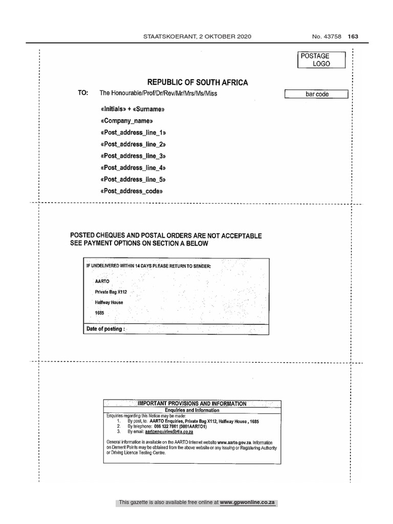 Aarto 2 | PDF | Driver's License | License