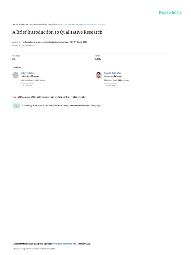 Intro Qualitative Research | PDF | Qualitative Research | Focus Group