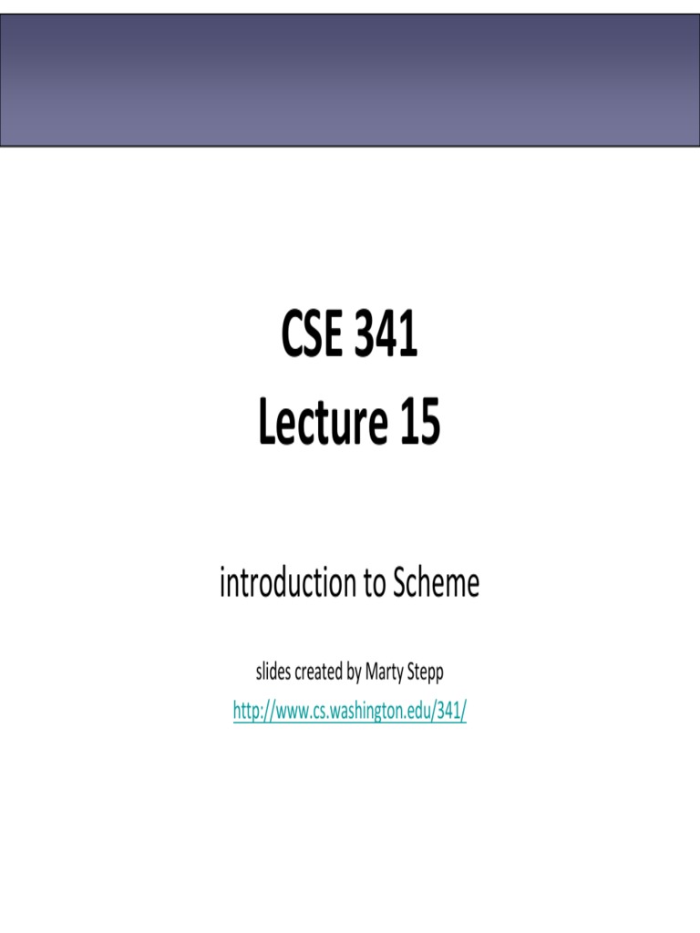 15 Scheme | PDF | Scheme (Programming Language) | Theoretical Computer ...
