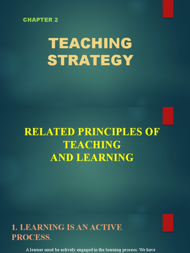 Principles of Teaching | PDF | Learning Styles | Learning