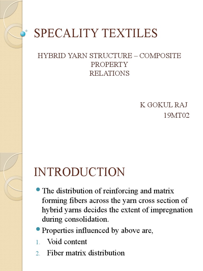 Hybrid Yarn Structure - Composite Property Relations | PDF | Composite ...