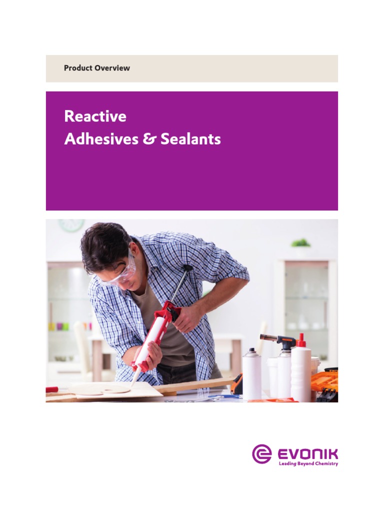 Product Overview Reactive Adhesives Sealants WEB PDF | PDF | Silicone ...