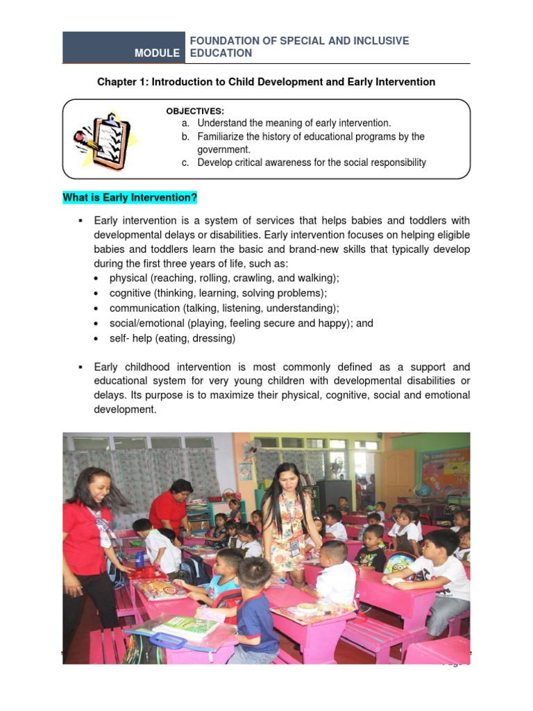Foundations of Special Education Module | PDF | Special Education ...