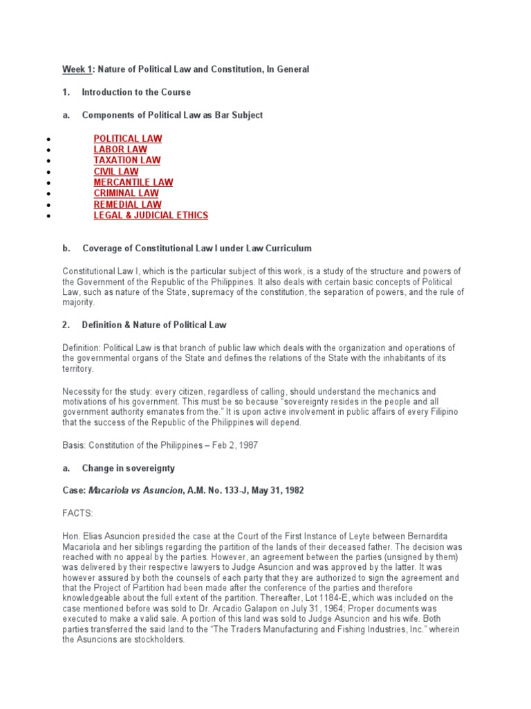 Week 1 | PDF | Eminent Domain | Constitutional Amendment