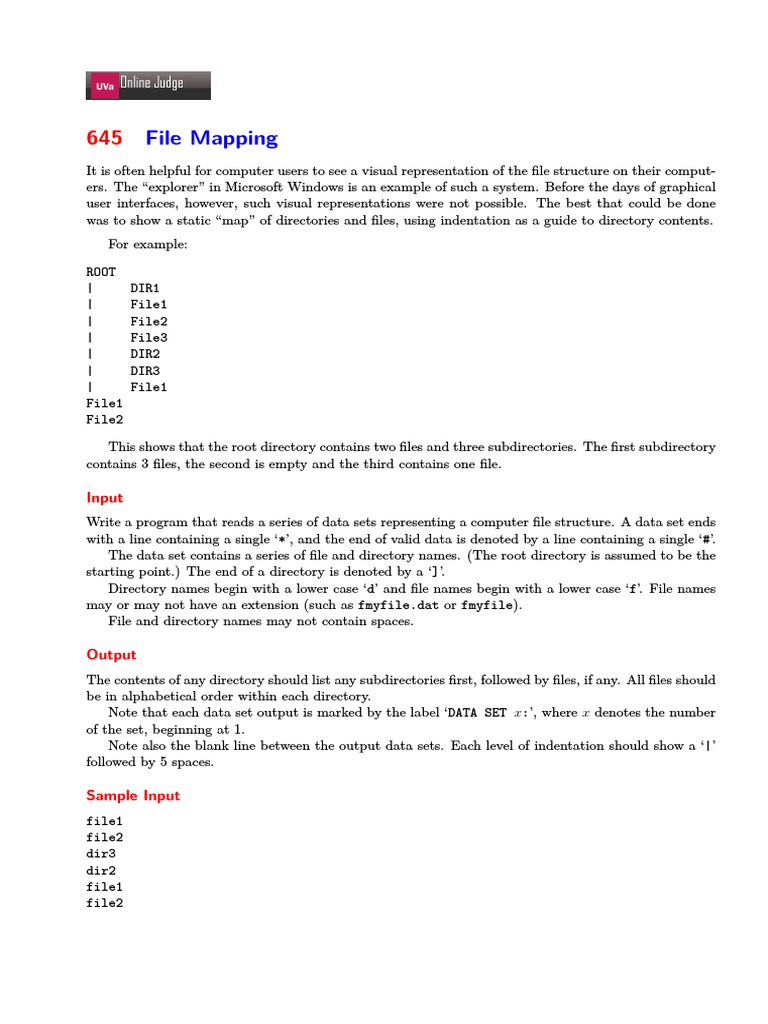 File Mapping: Input | PDF
