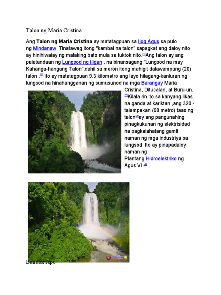 Talon NG Maria Cristina | PDF