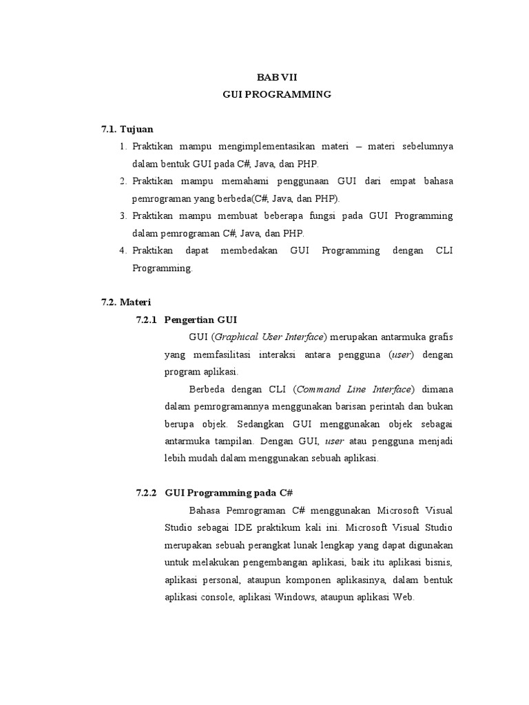 Modul GUI 2019 | PDF