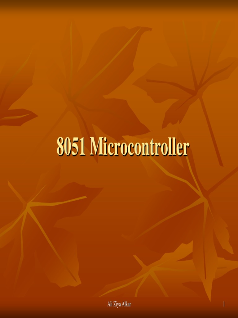 8051 PDF | PDF | Computer Data Storage | Random Access Memory