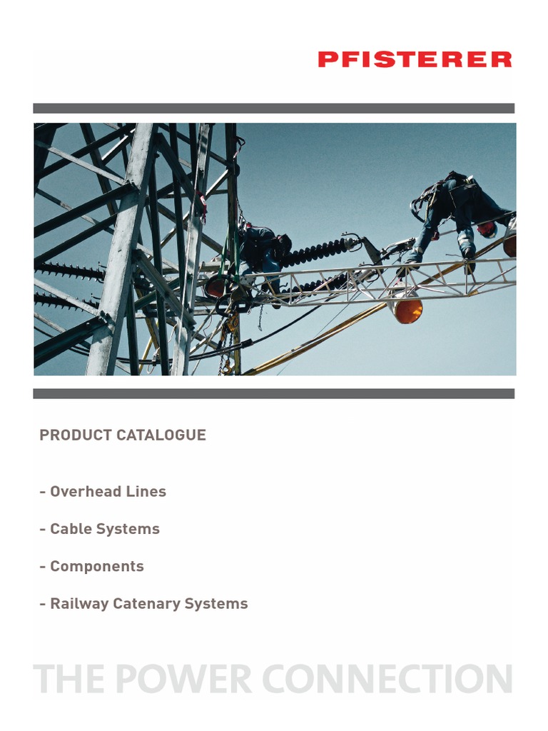 6 Pfisterer - General Product Catalogue | PDF | Insulator (Electricity ...