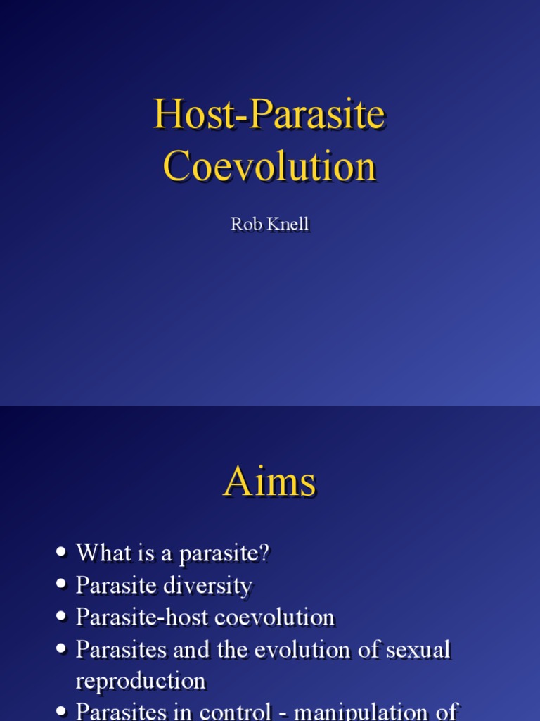Host Parasite Coevolution | PDF | Parasitism | Biological Evolution