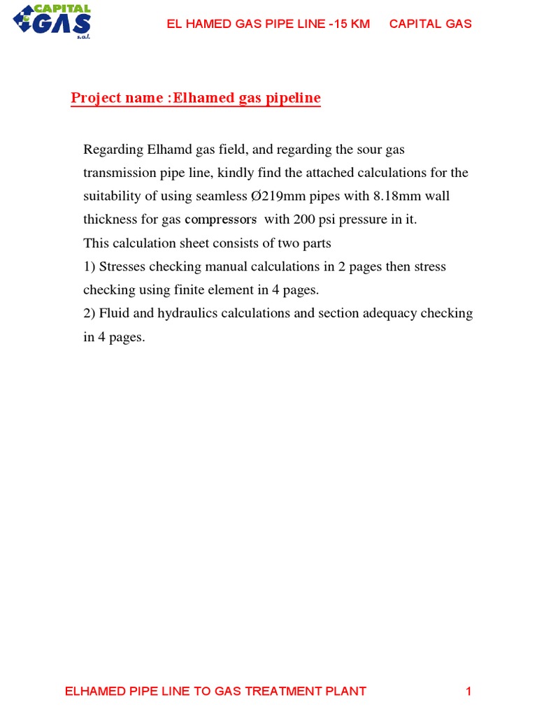 Pipe Calculations PDF | PDF | Pipe (Fluid Conveyance) | Stress (Mechanics)