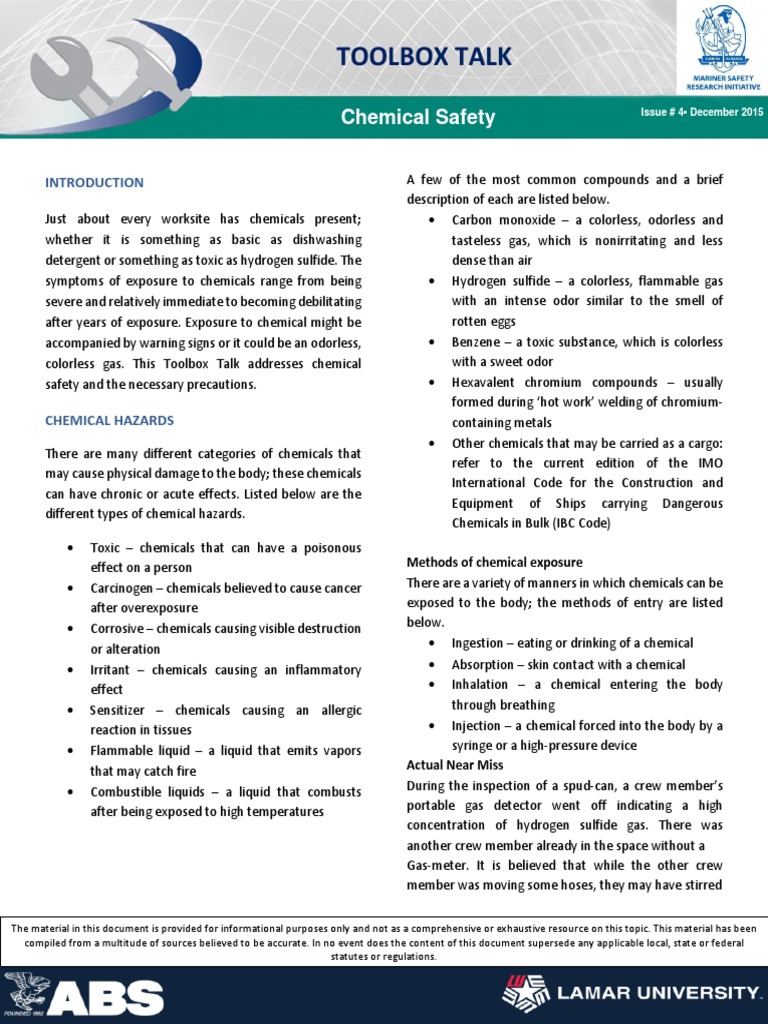 TBT Chemical Safety | PDF | Toxicity | Personal Protective Equipment