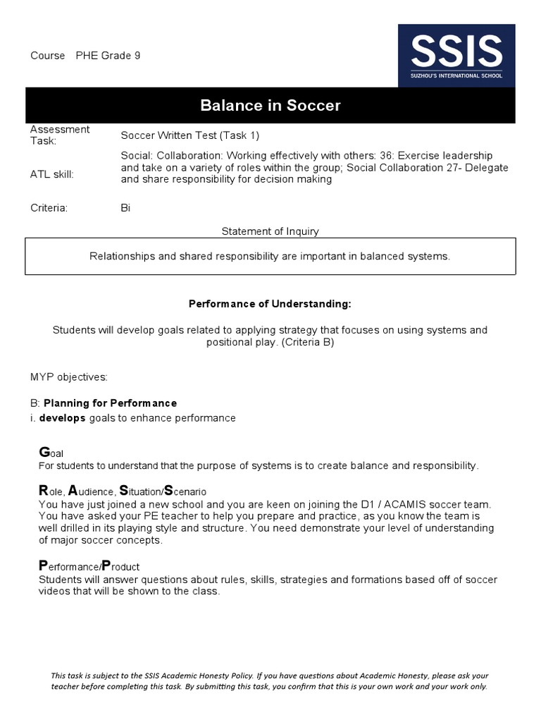 IB Physical Education | PDF | Physical Education | Defender ...