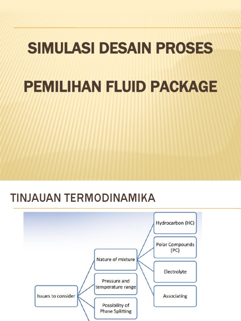 Pemilihan Fluid Package | PDF