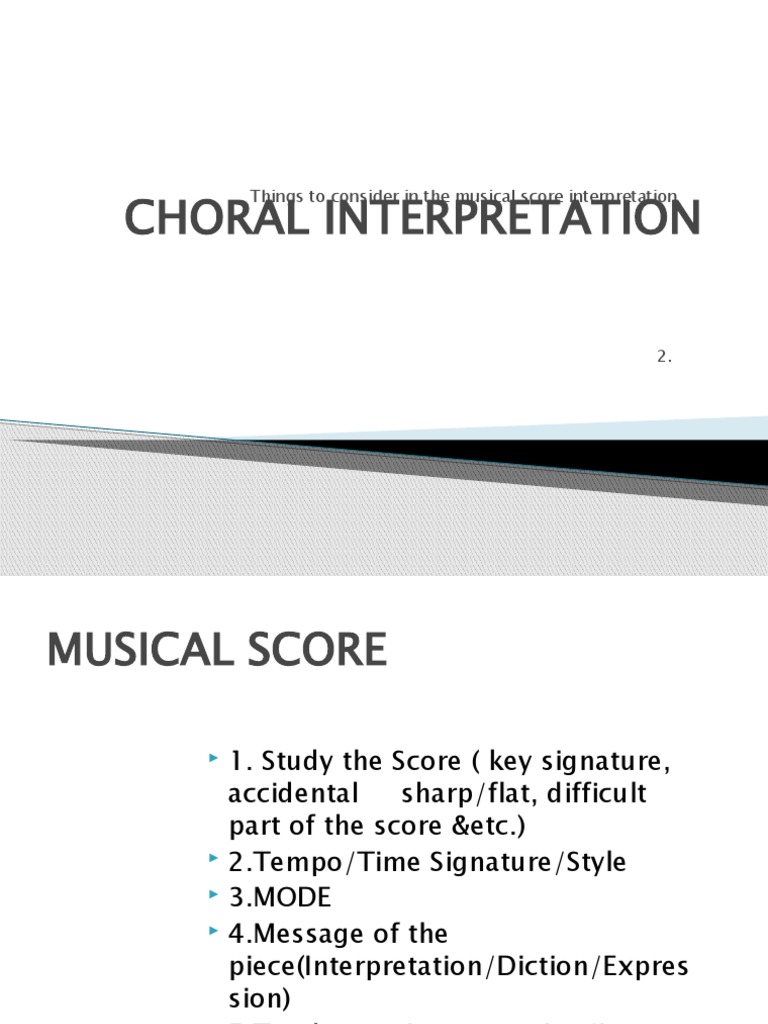Choral Interpretation Techniques | PDF