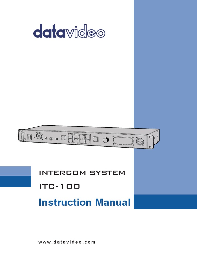 Instruction Manual: Intercom System | PDF | Headphones | Microphone