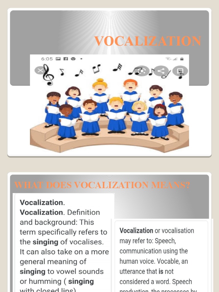VOCALIZATION | PDF