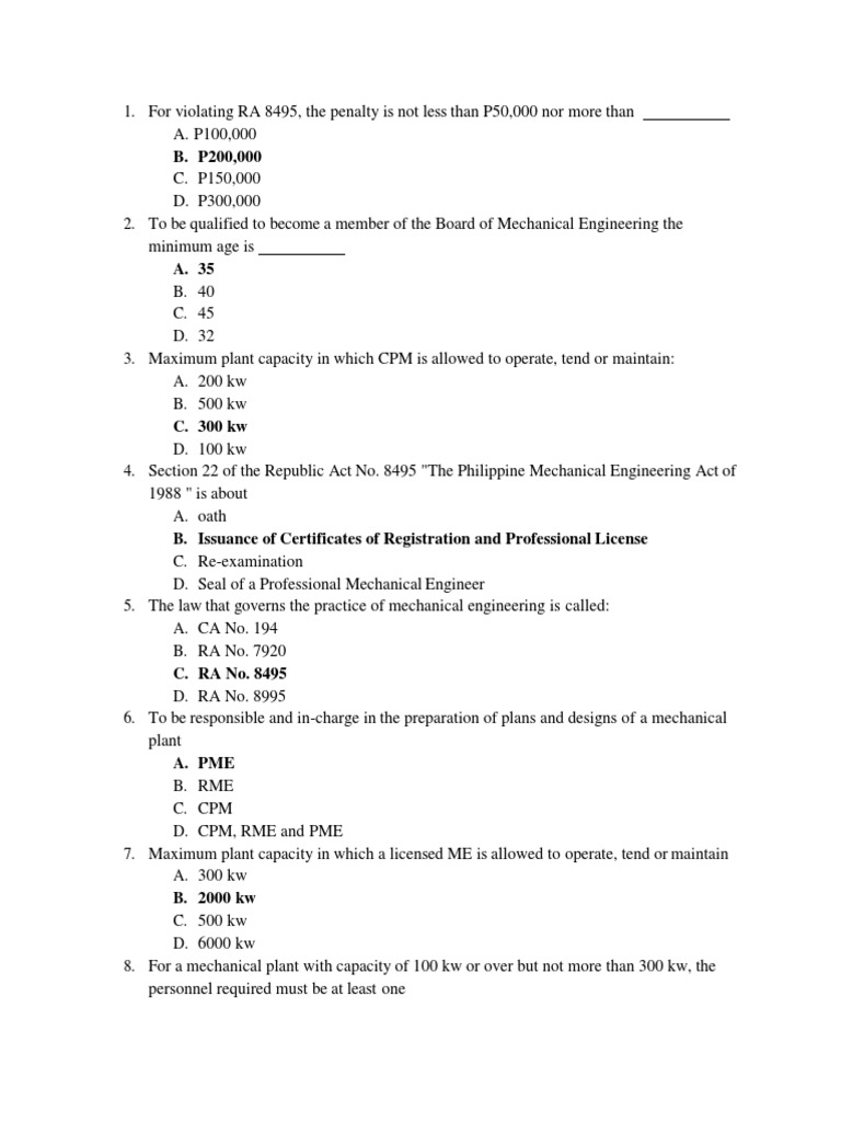 ME Laws | PDF | Licensure | Engineer