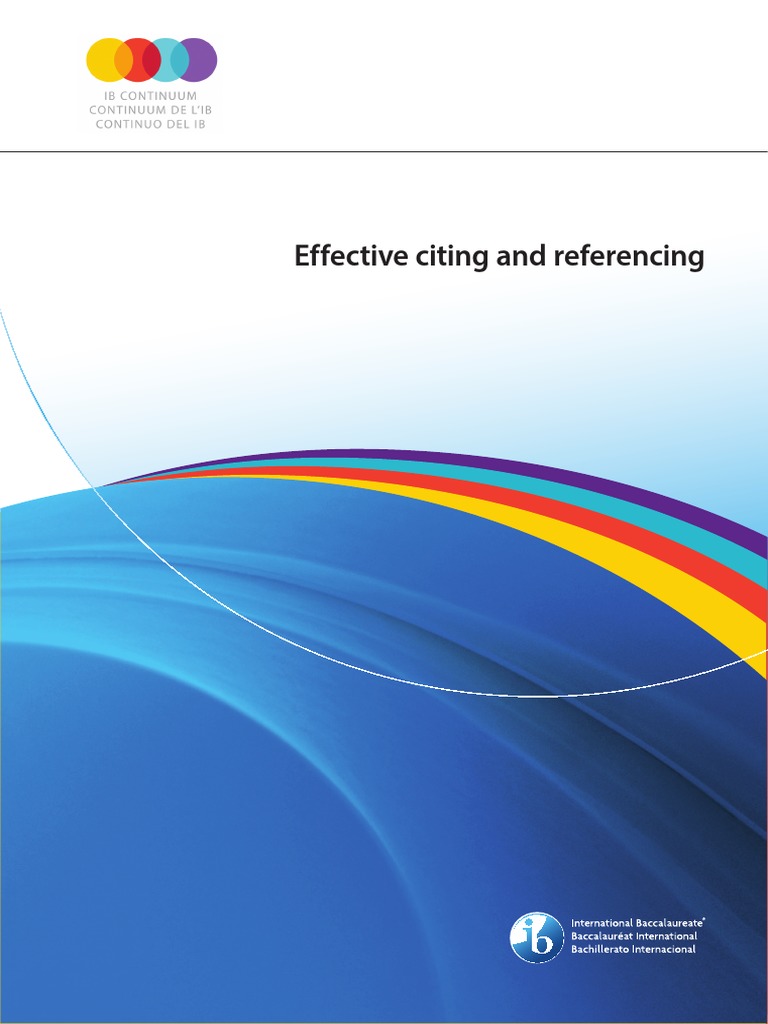 Effective Citing and Referencing en PDF | PDF | Citation | Academic ...
