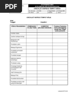 Form Checklist Inspeksi Tempat Kerja | PDF