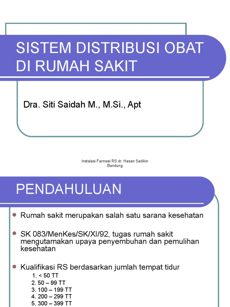 Sistem Distribusi Obat | PDF