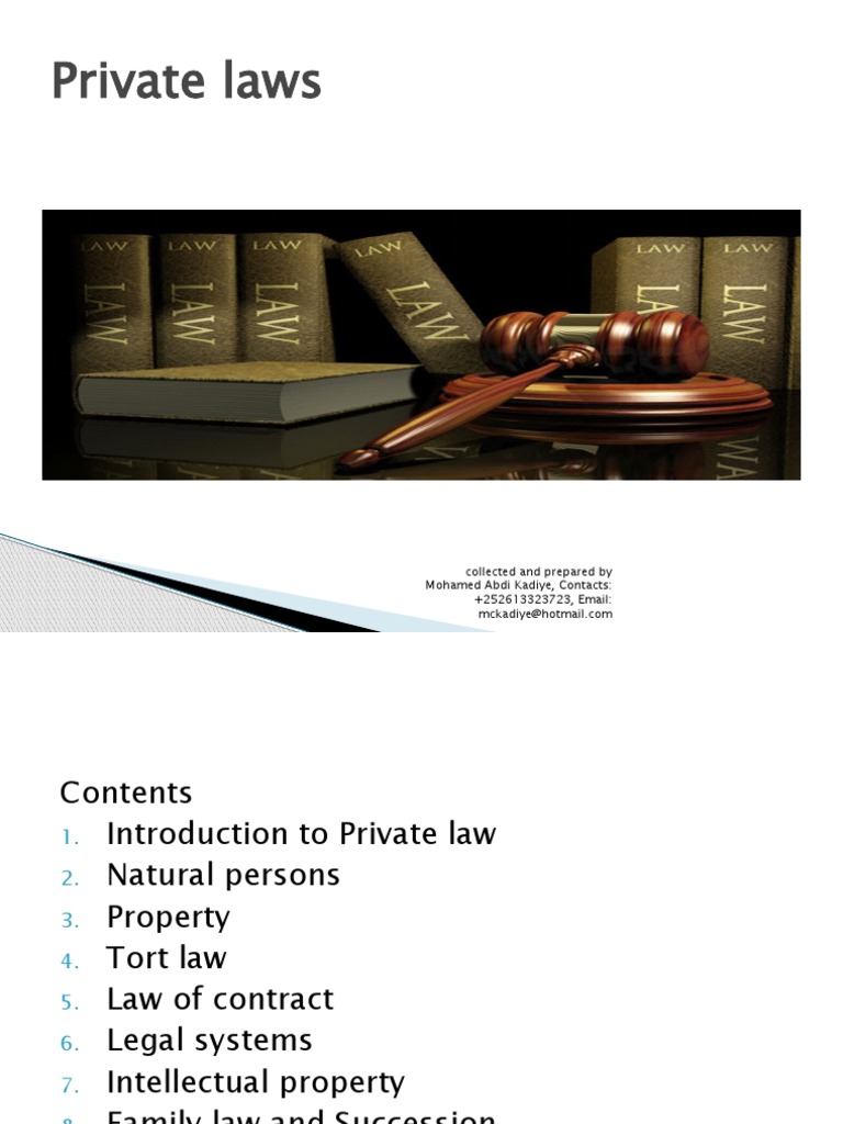 An Introduction to Private Law: A Comprehensive Guide to Key Concepts ...