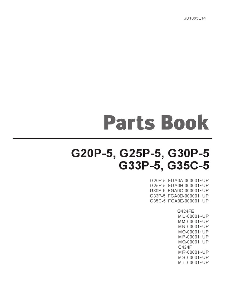 G20P-5 Sb1095e14 | PDF | Ignition System | Carburetor