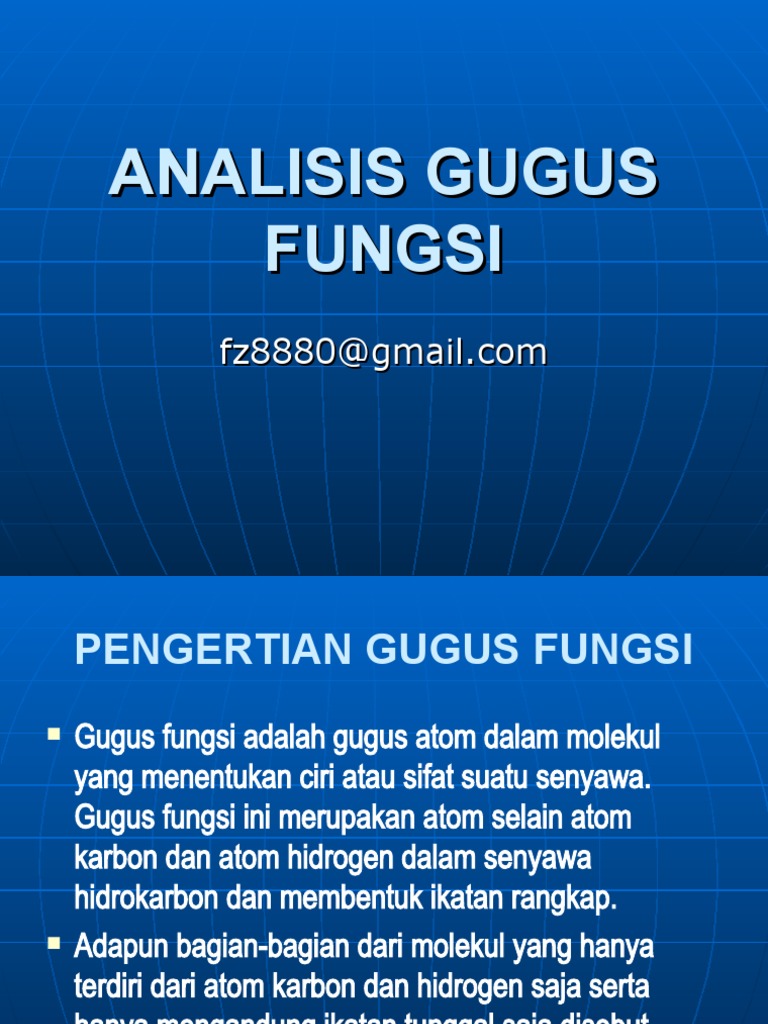 Kfa-05 ANALISIS GUGUS FUNGSI | PDF | Sains & Matematika