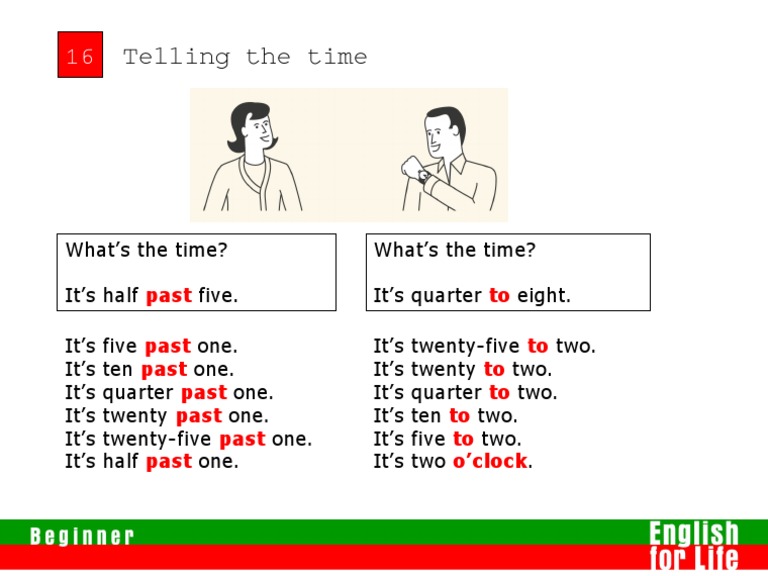 Unit 16 - Telling The Time | PDF | Foreign Language Studies