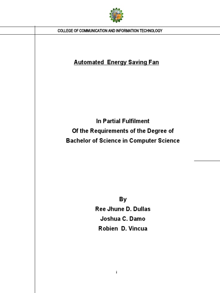 Automated Energy Saving Fan Thesis | PDF | Radiator | Automation