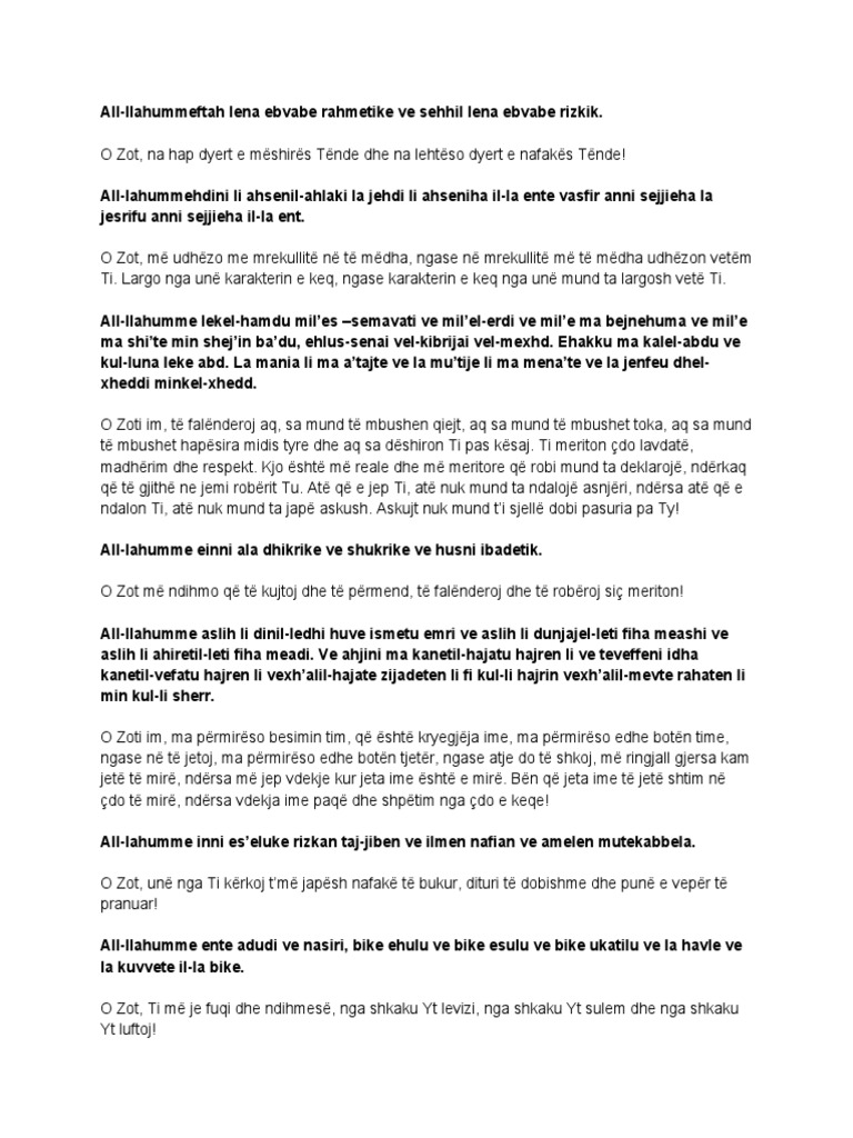 Duaja e Rëskut-Furnizimit | PDF