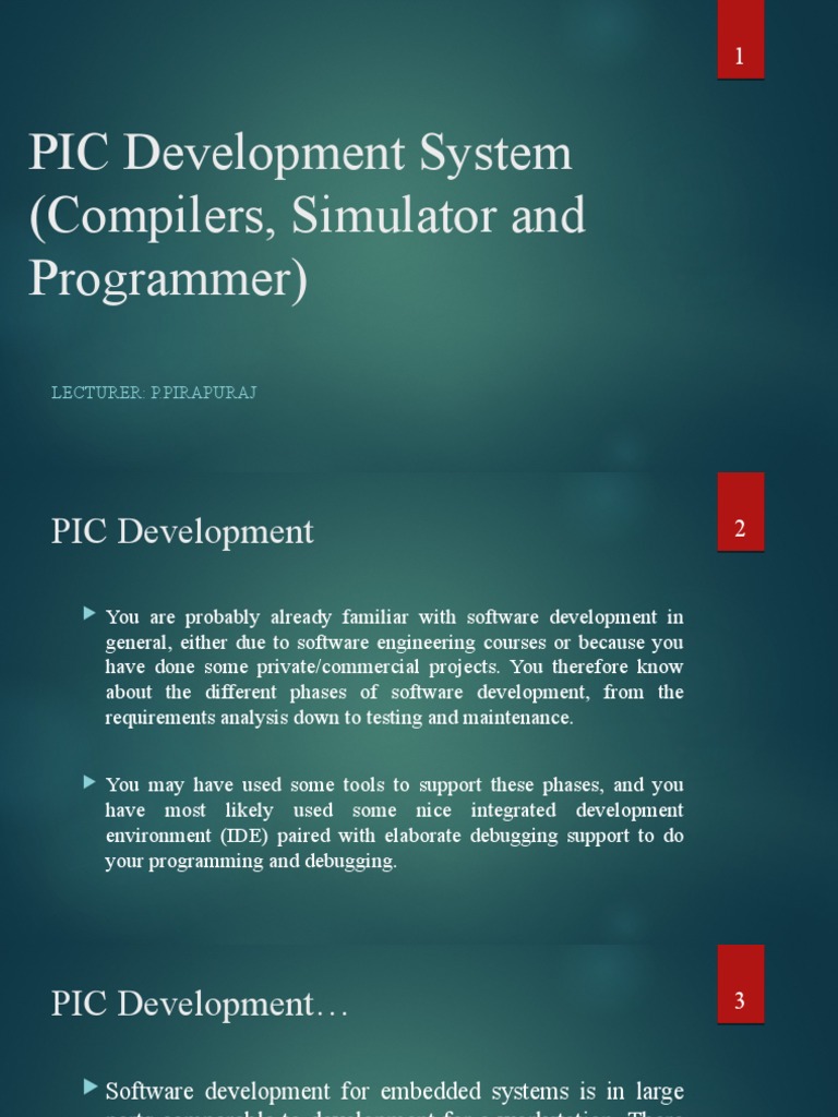 PIC Development System (Compilers, Simulator and | Download Free PDF | Microcontroller | Compiler