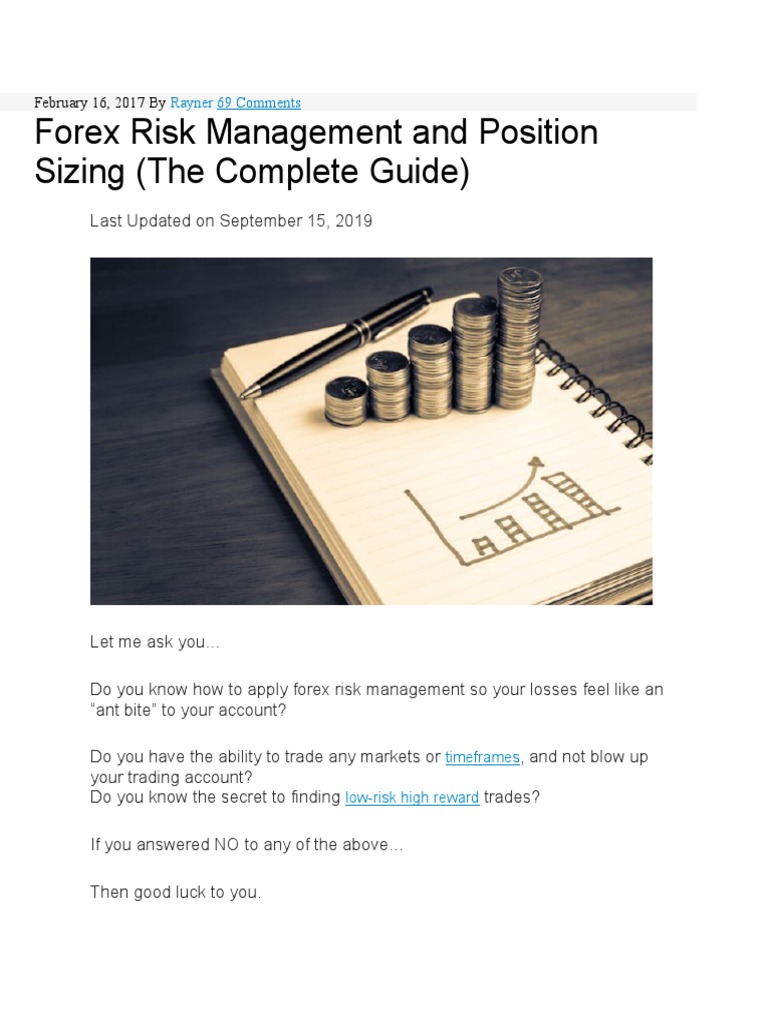 Forex Risk Management and Position Sizing | PDF | Financial Markets ...