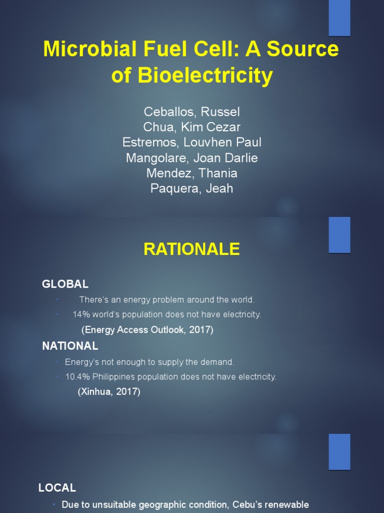 Microbial Fuel Cell for Renewable Energy | PDF | Fuel Cell | Energy ...