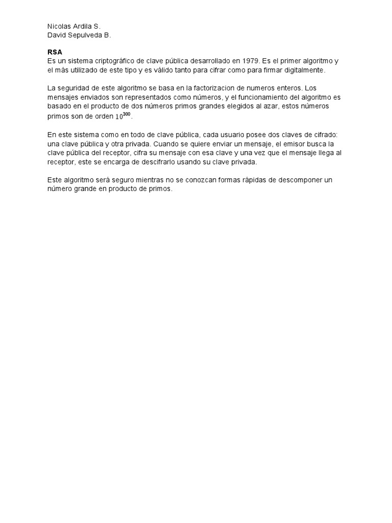 Rsa, Dh-Rsa, Dhe-Rsa, Ecdh Rsa | PDF | Clave (criptografía ...