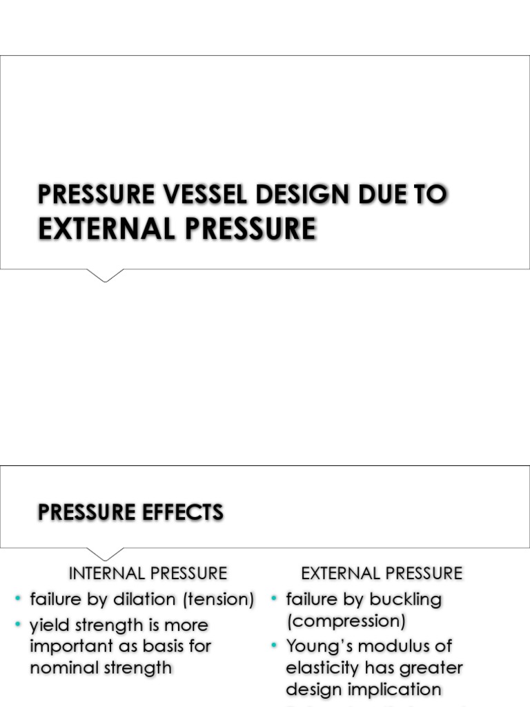External Pressure Vessel Design Guide | PDF | Buckling | Strength Of ...