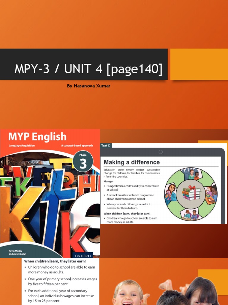 MPY-3 / UNIT 4 (Page140) : by Hasanova Xumar | PDF