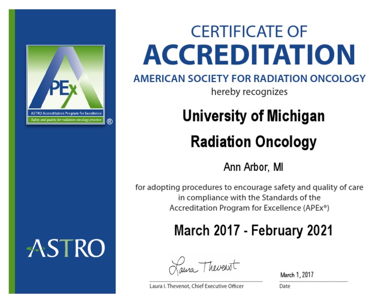 Um Certificate of Accrediation 2017 | PDF